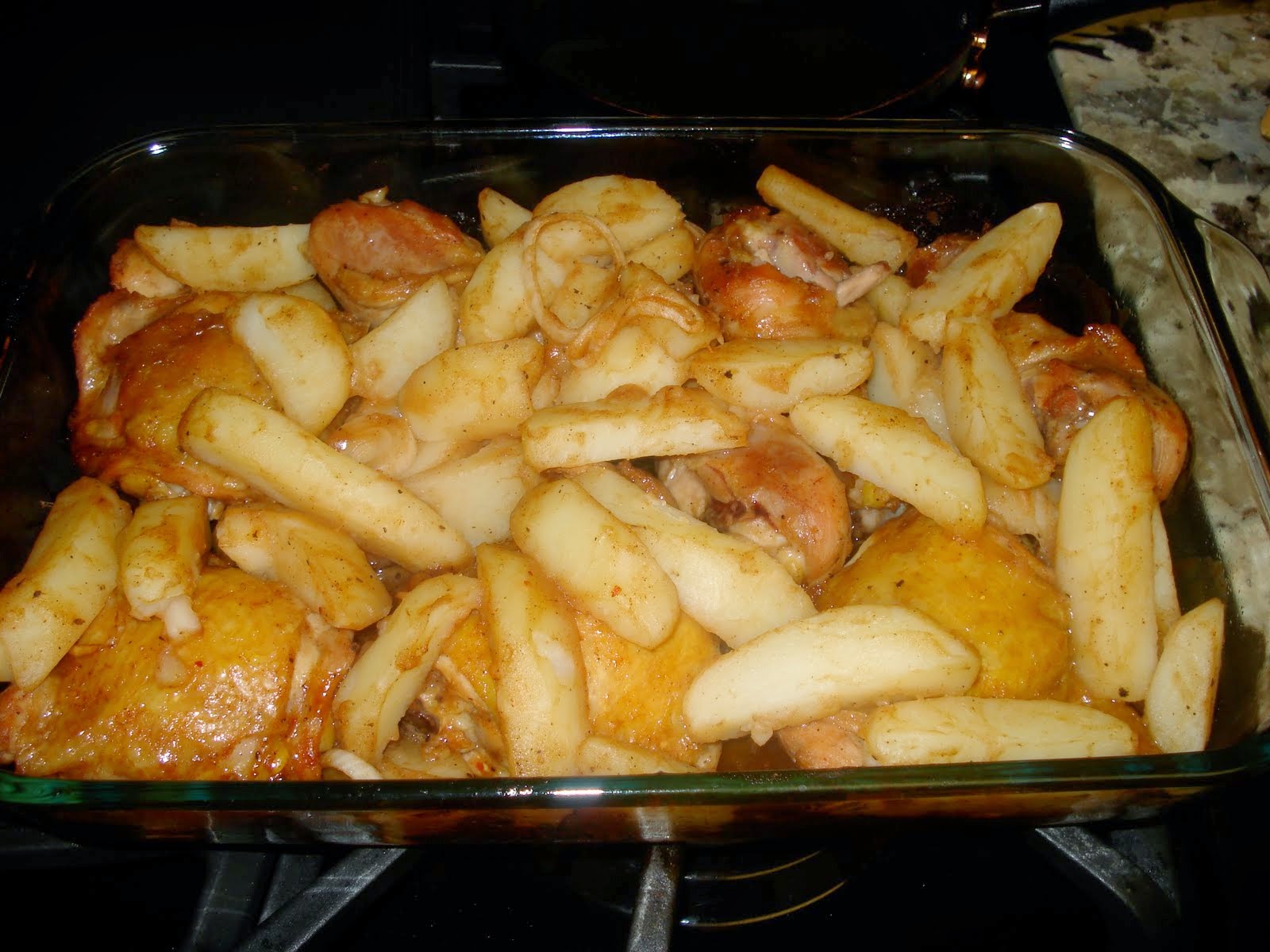 YourVicariousExperience: Baked BBQ Chicken & Potatoes