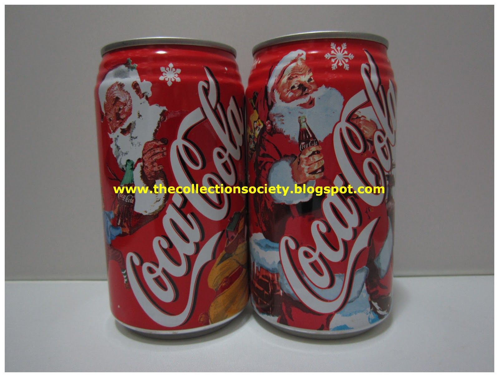 CokeExpo by TCS group: COCA COLA Christmas Set Edition 2002 ( 2 cans)