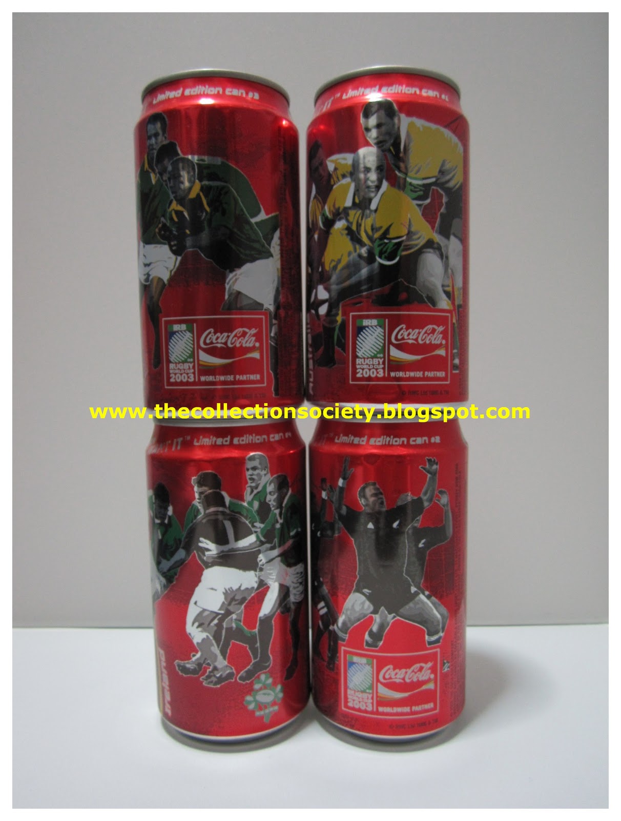 CokeExpo by TCS group: COCA COLA Rugby Set (4 Cans)