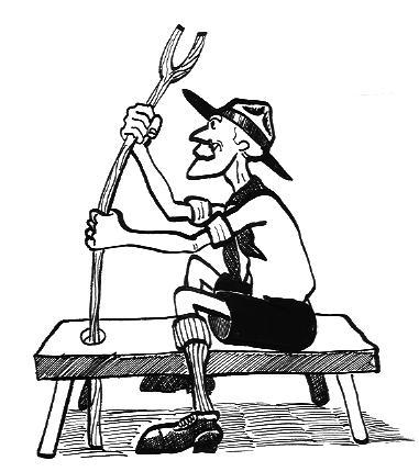 ¿Escultismo de Salón?, No Gracias: Cayado Pionero