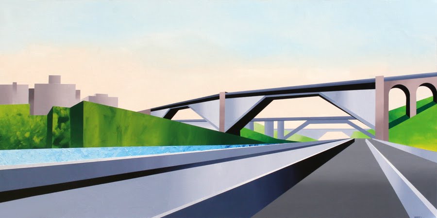 Mark Adam Webster: Mark Webster - Manhattan Bridges - Geometric ...