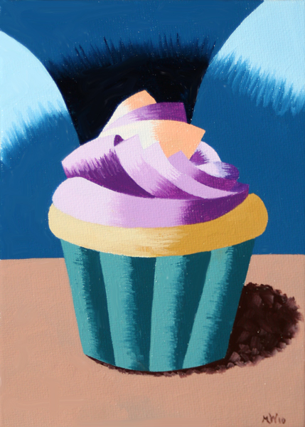 Mark Adam Webster: Mark Webster - Abstract Geometric Cupcake Still Life ...