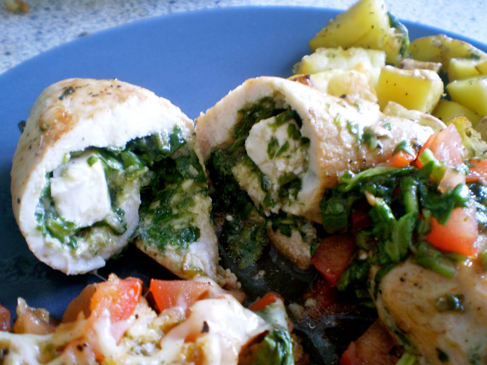 Off The Wall: Brussels Menu: Spinach-feta Chicken Kiev