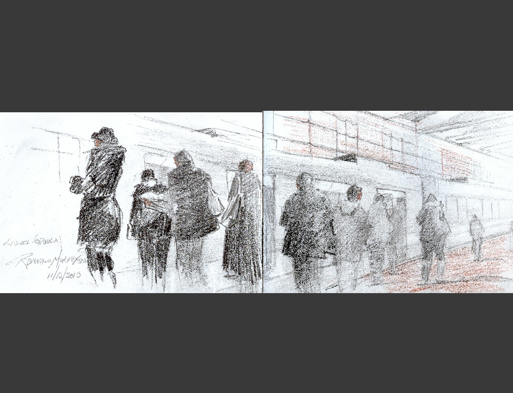 art plein air: SKETCHING PEOPLE IN THE METRO/SUBWAY – Drawing shapes ...