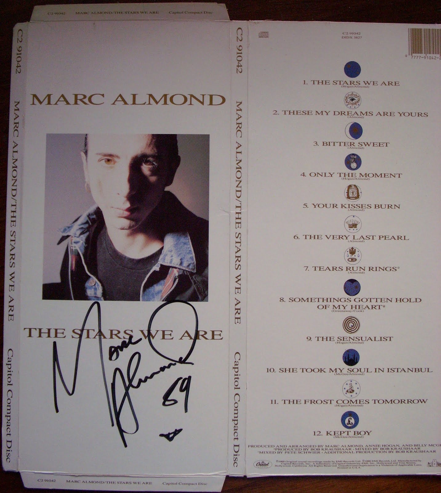 wristband diaries: 1989 - Marc Almond - Pantages Theatre