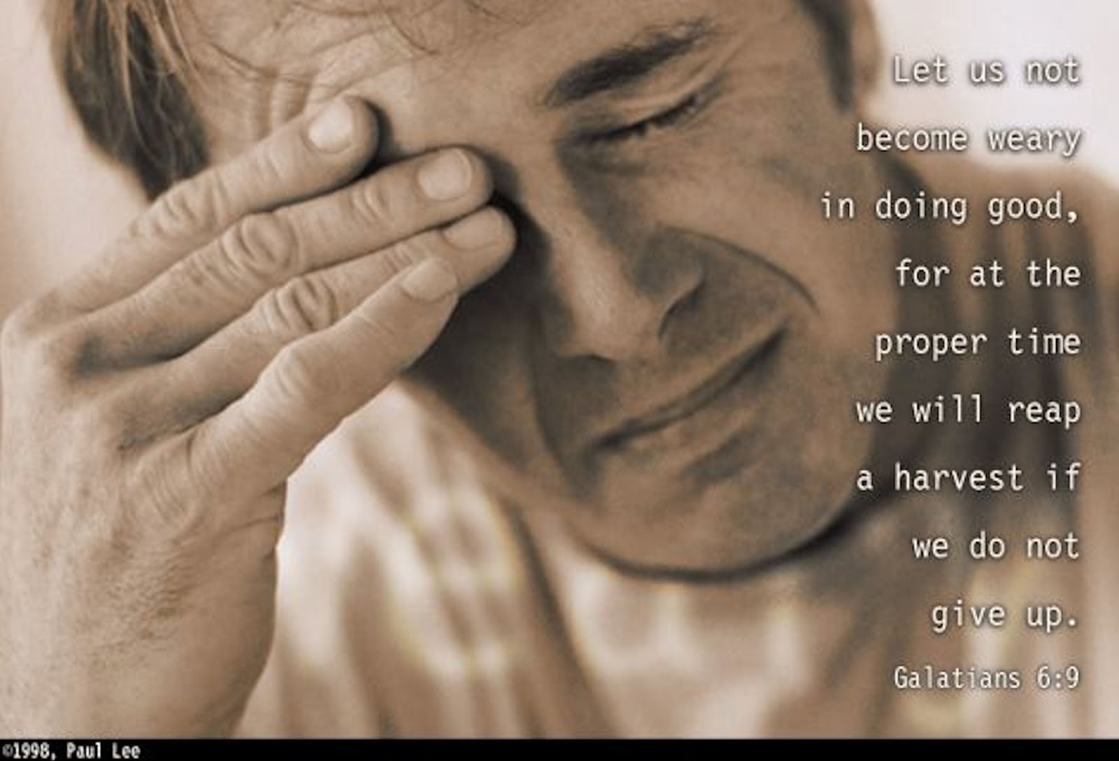 Following Jesus: Let Us Not Become Weary