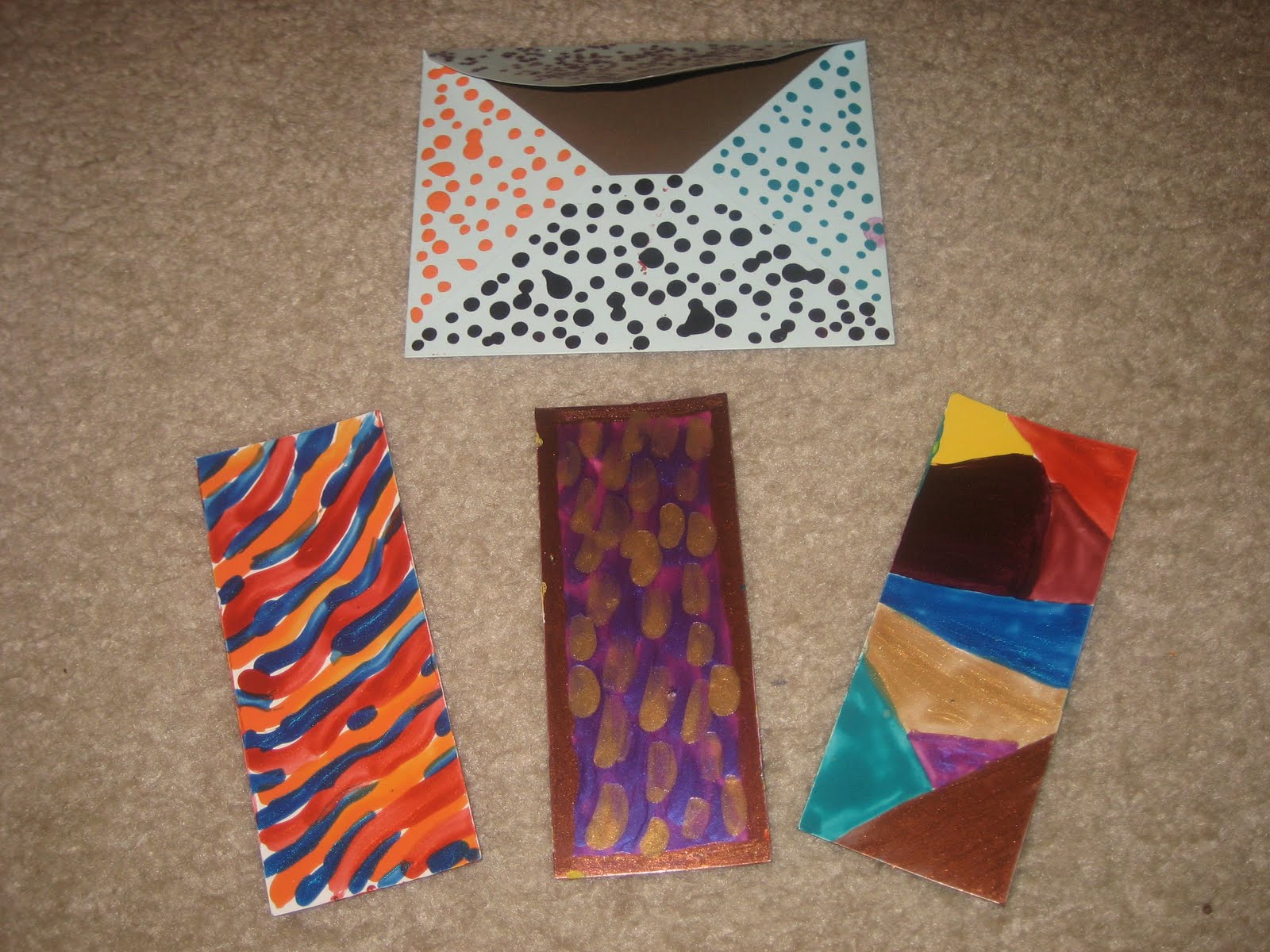 Life in Lesotho!: DIY: Bookmarks made with nail polish