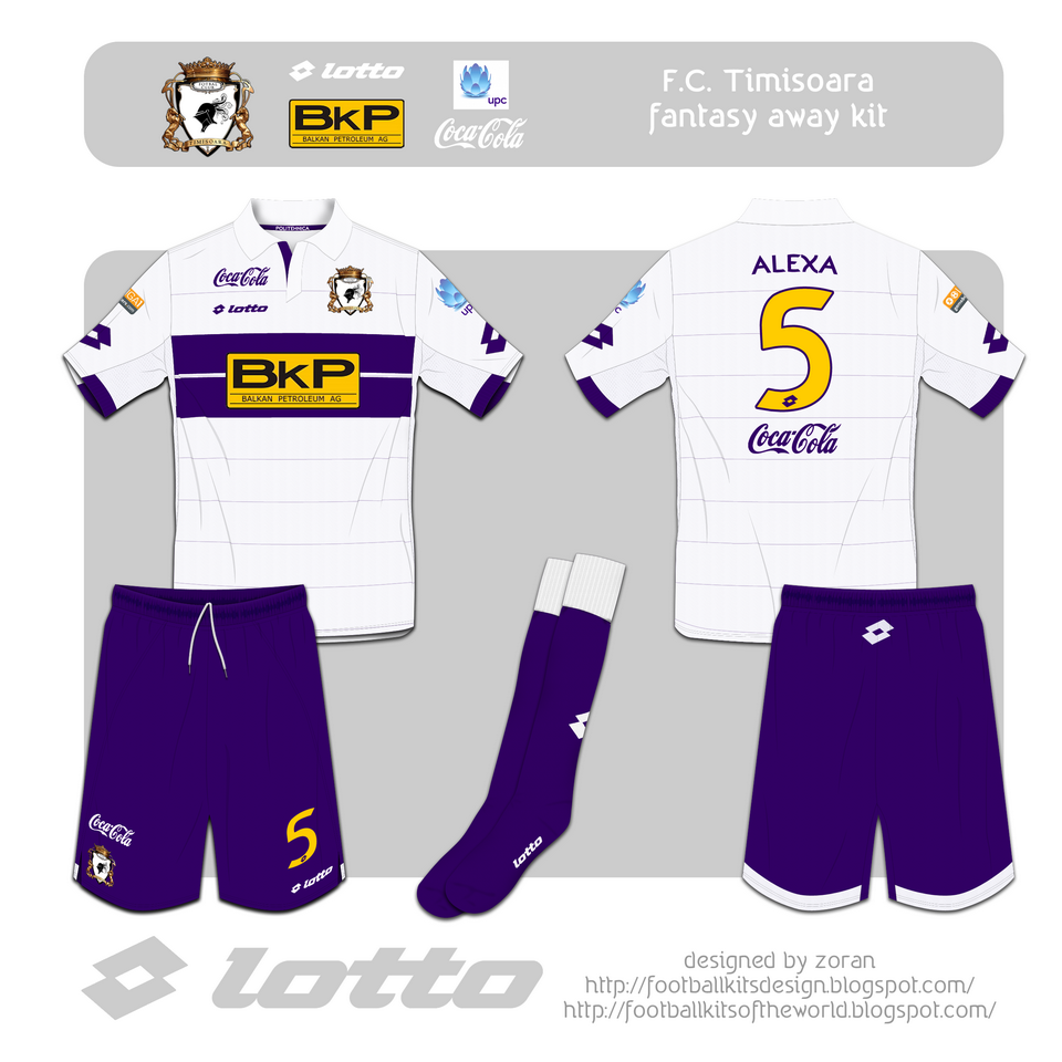 football kits design: F.C. Timisoara (Poli) fantasy kits