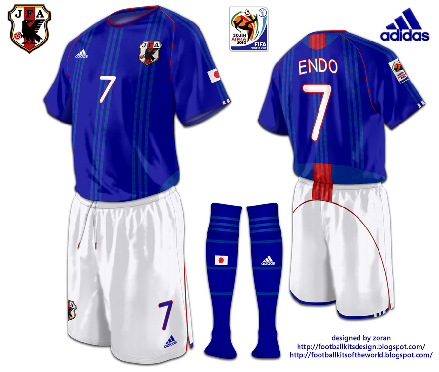 football kits design: Japan World Cup 2010 fantasy kits