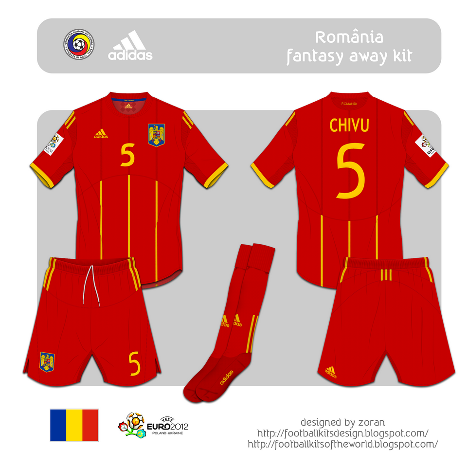 football kits design: Romania fantasy kits