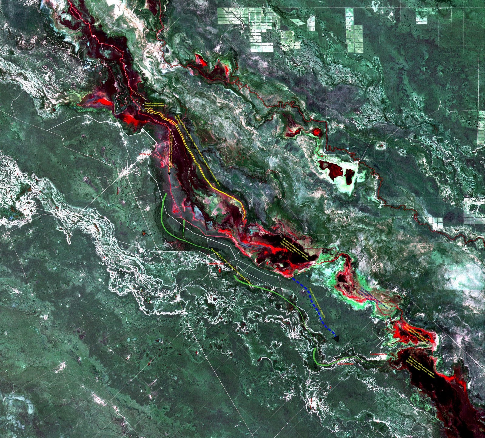 Monitoreo Ambiental de la Cuenca del Río Pilcomayo: Mapas