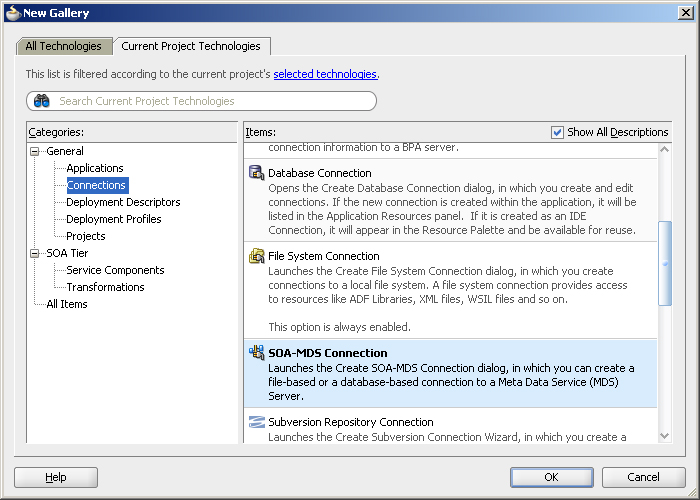 Raastech Blog Creating An Mds Connection Through Jdeveloper 11g