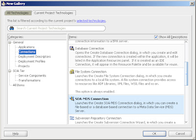 Raastech Blog: Creating an MDS connection through JDeveloper 11g