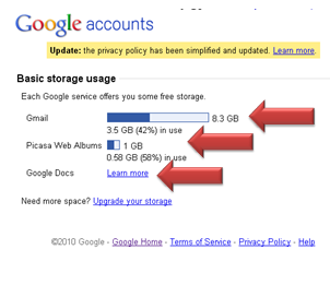 How to find free storage space left in Gmail and Picasa? - latest tech tips