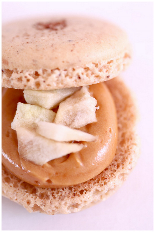 Foodagraphy. By Chelle.: Cinnamon walnut macarons with apples and burnt ...