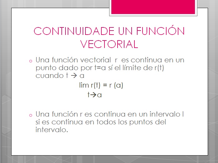 MATE III: DEFINICIÓN DE CONTINUIDAD Y EJEMPLO