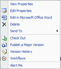 SharePoint: Identify Publish a Major Version