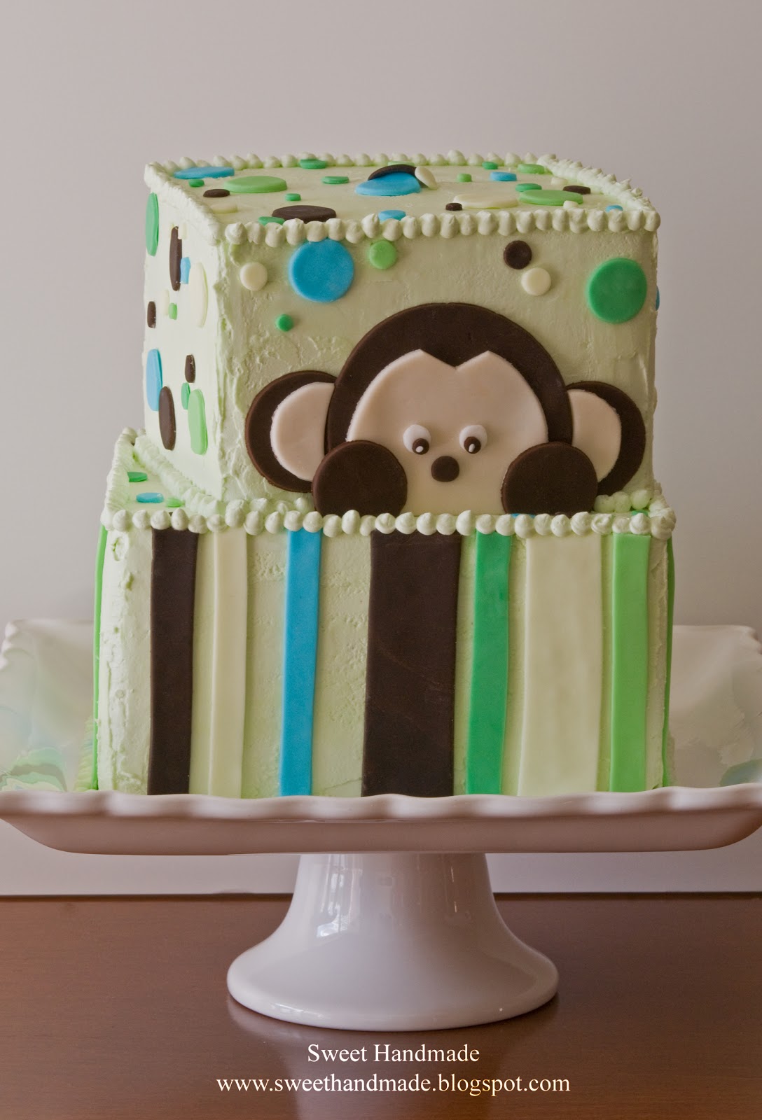 Sweet Handmade Cookies: Monkey Cake for Lucas!