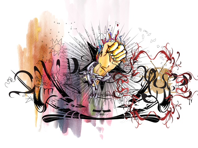 Marc-Antony Piñón Art Archive: Divided Art