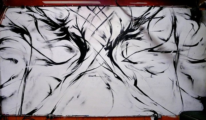 Toms Graffiti: She One Paints Cafe 1001 Wall