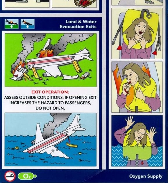 Sober in a Nightclub: Airplane safety brochure from Fight Club.