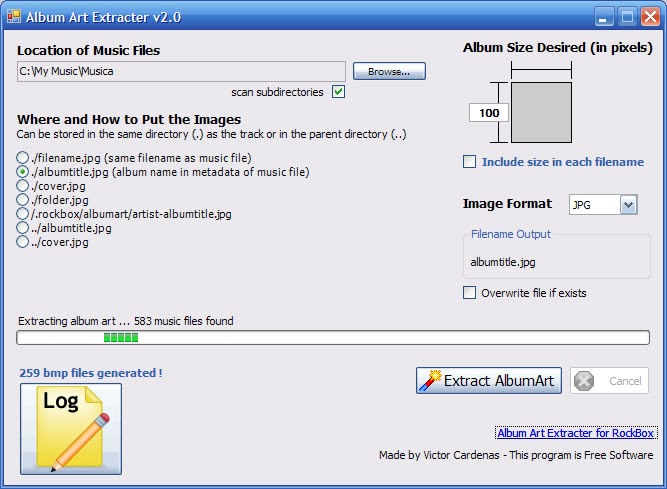 : Album Art Extracter for RockBox