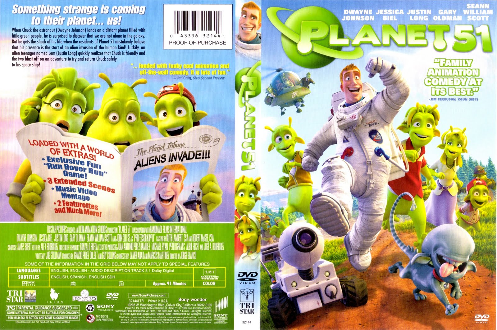 PELICULAS INFANTILES EN DVD: PLANETA 51