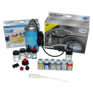 Airbrush Compressor: Testors Paint Set with Airbrush Adapters and Aztek ...