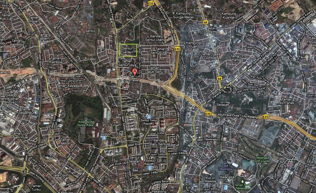 kuala lumpur: maps sentul
