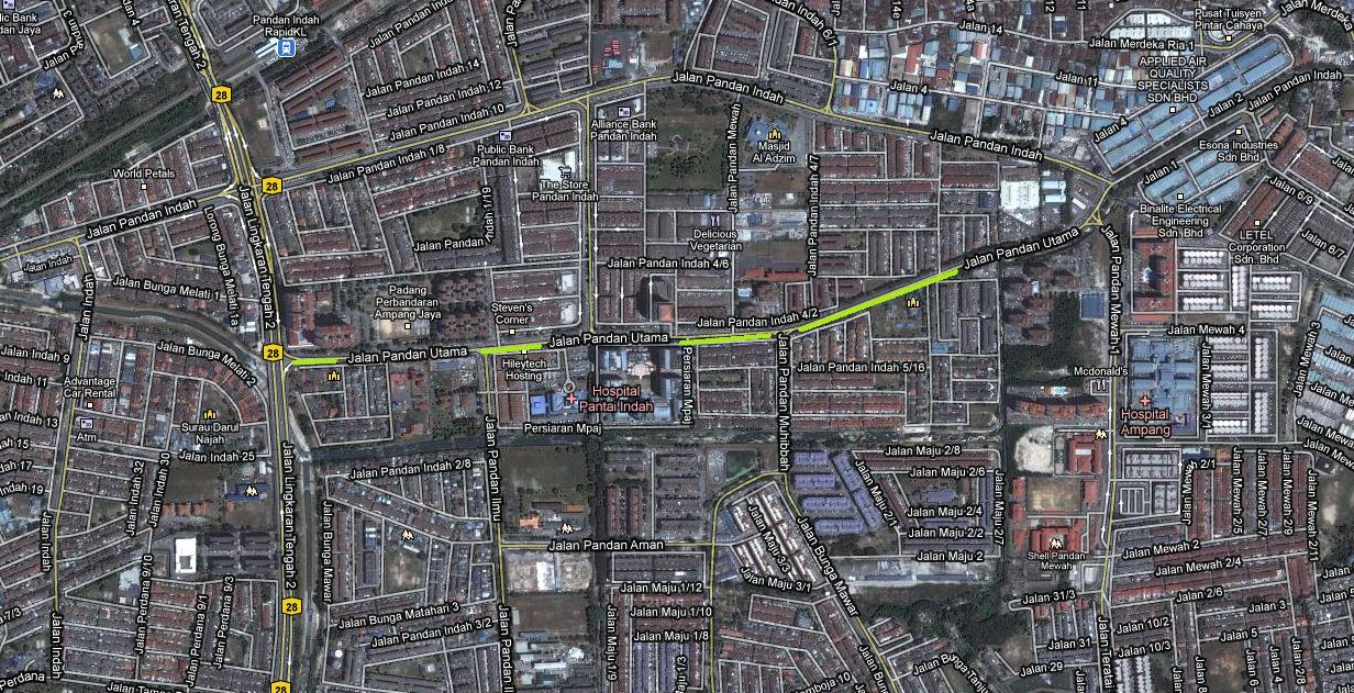 kuala lumpur: peta pandan