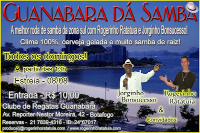 Roda de Samba com Rogerinho Ratatua e Jorginho Bonsucesso