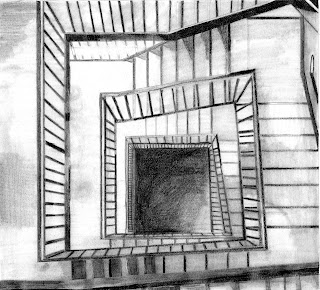 Orange Mustang: Perspectives & Shading Drawings