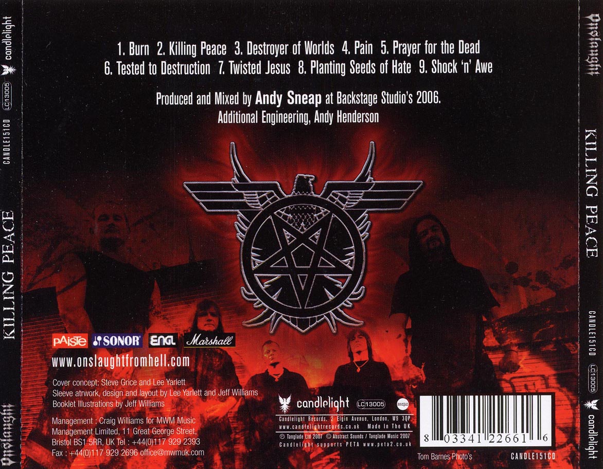 WHERE METAL RULES: ONSLAUGHT - KILLING PEACE (2007)