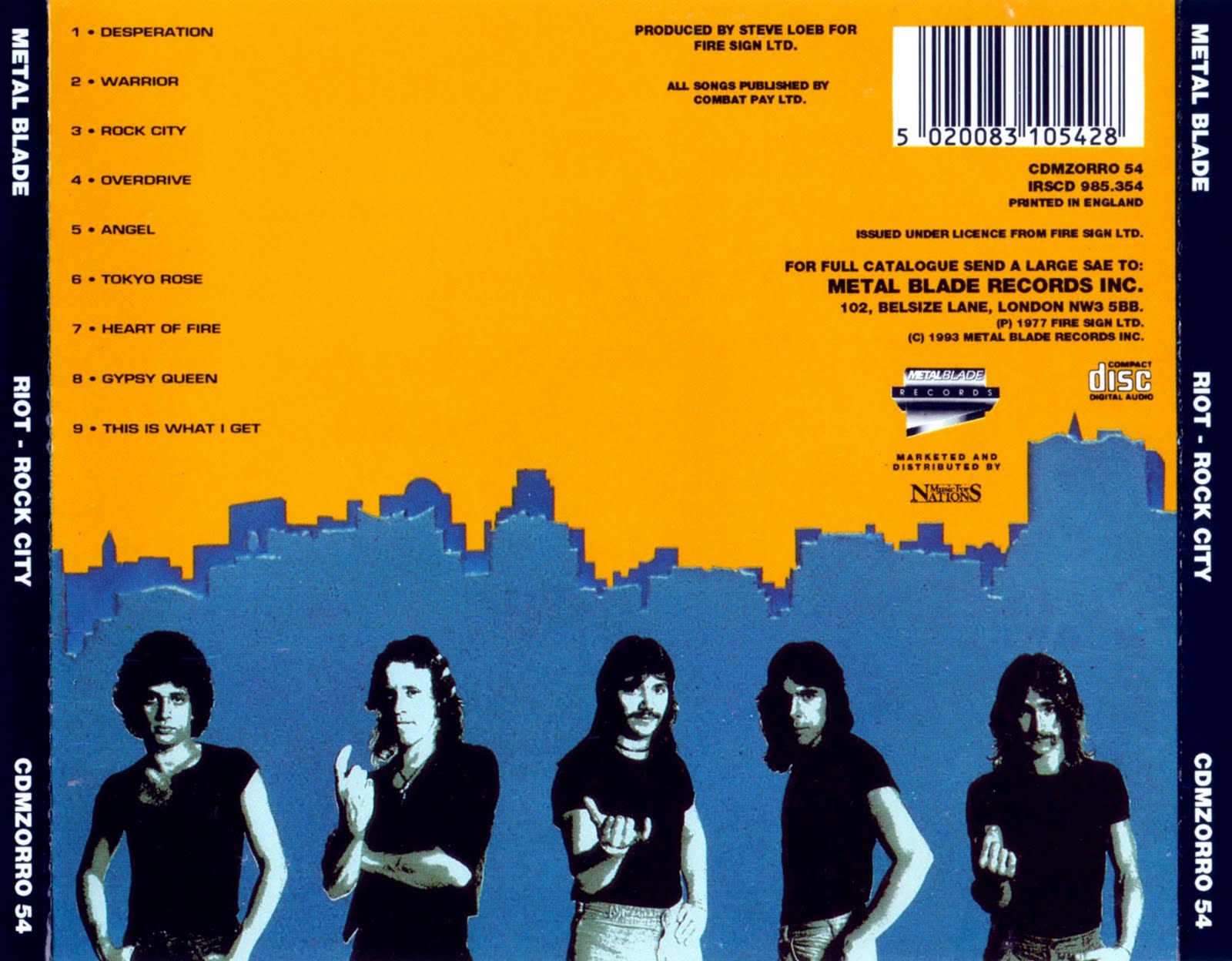 WHERE METAL RULES: RIOT - ROCK CITY (1977)