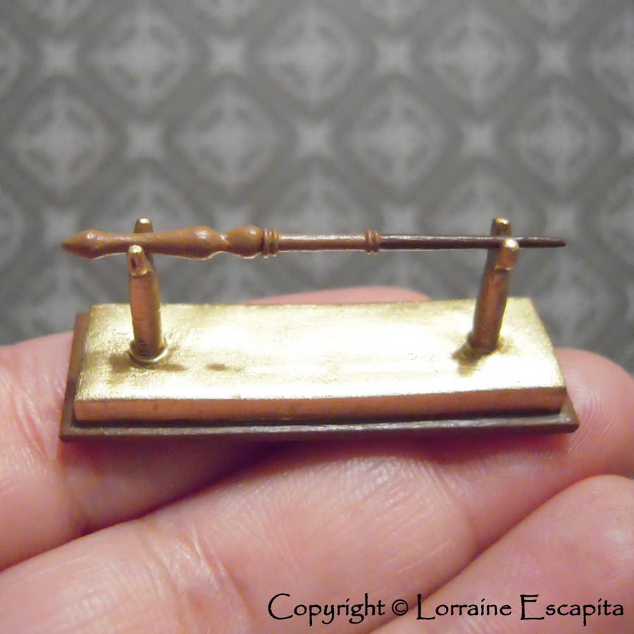 Dollhouse Mini's by Dfly Creations: Oak & Walnut Wand...