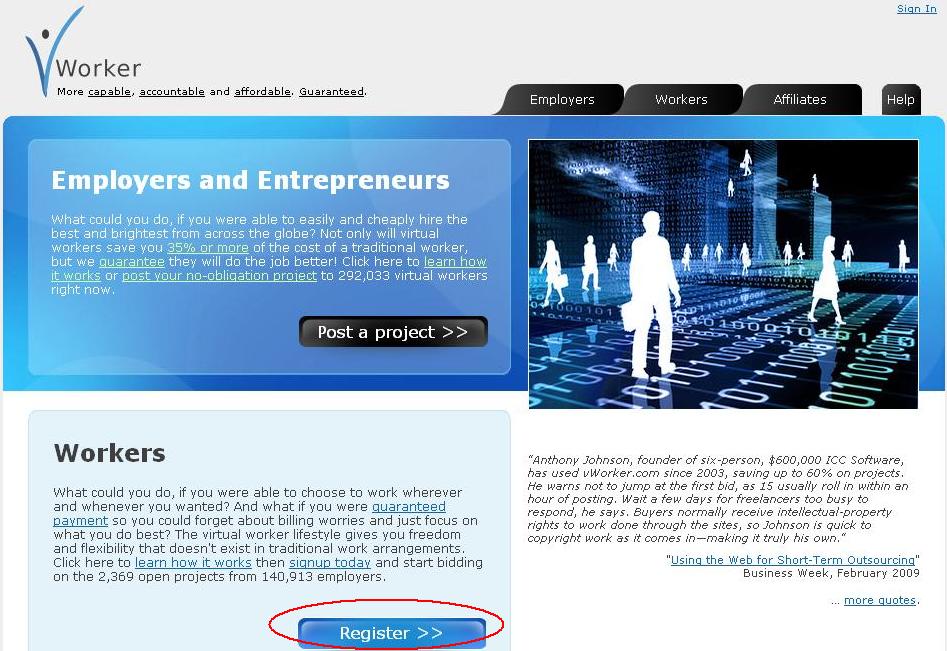 Earn money online Easily: How to sign up on vworker.com:(Make money online)