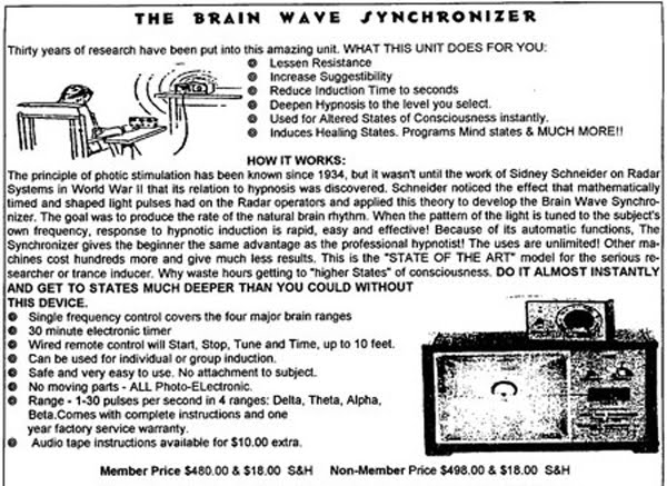 The Neurocritic: The Schneider Brain Wave Synchronizer