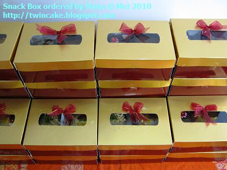 Twincake: Wedding Snack Box ordered by Nana