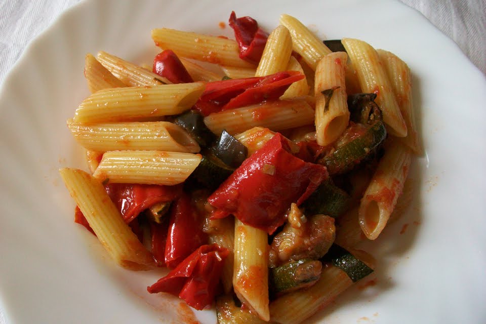 Penne con Verdure al Forno da la casa di Betty su Akkiapparicette