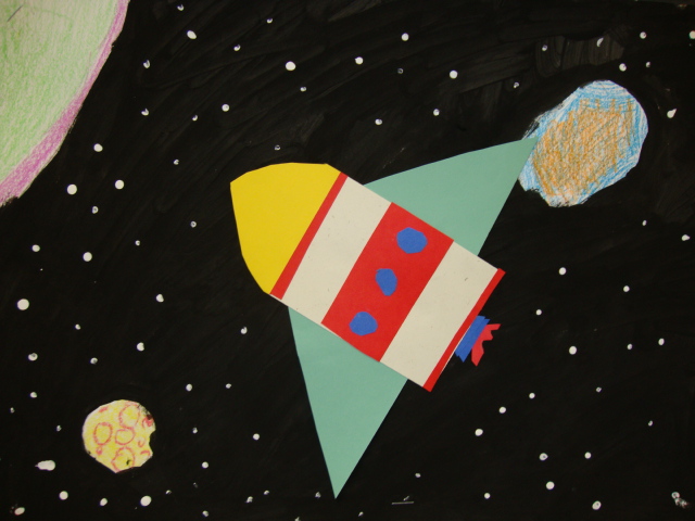 Thomas Elementary Art: 1st Grade Rockets in Space