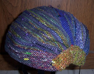 Lizards in the Leaves: Saori Weaving - Hat