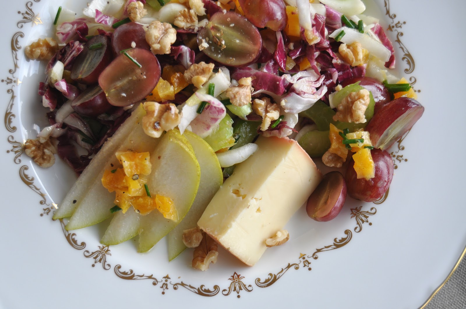 Impeccable Taste: Endive and Radicchio, Cheese Plate Salad