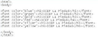 Manual Html: 3.2.- Color de letra