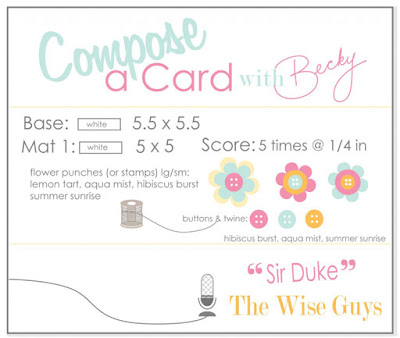 Michelle's Crafting Corner: Becky's Compose a Card Challenge #2