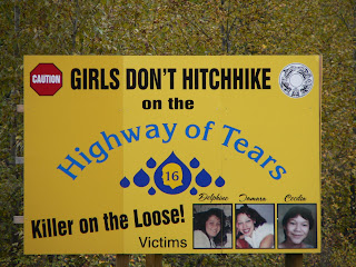 Highway of tears: highway of tears warning signs
