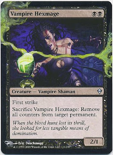 mtg altered art XyA: Vampire Hexmage 1ª del Playset