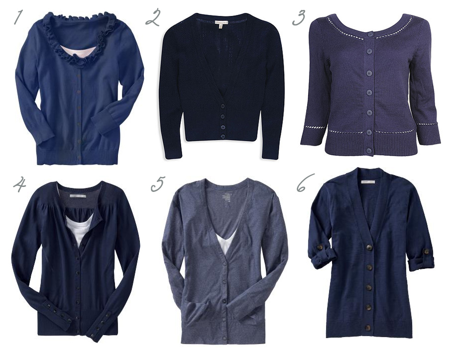 Über Chic for Cheap: Reader Request: Navy Cardigans