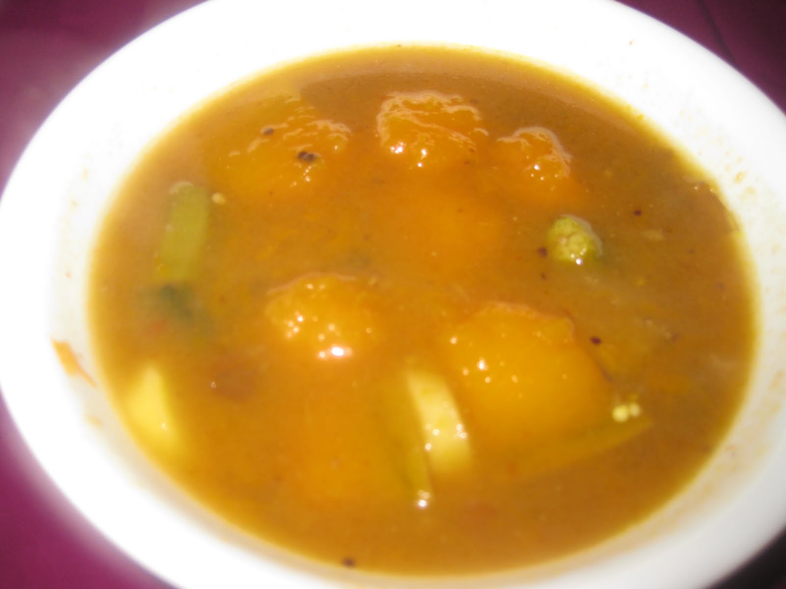 Divya's Recipes: Gummadikaya Pulusu / Mukkala Pulusu (Bellam Pulusu ...