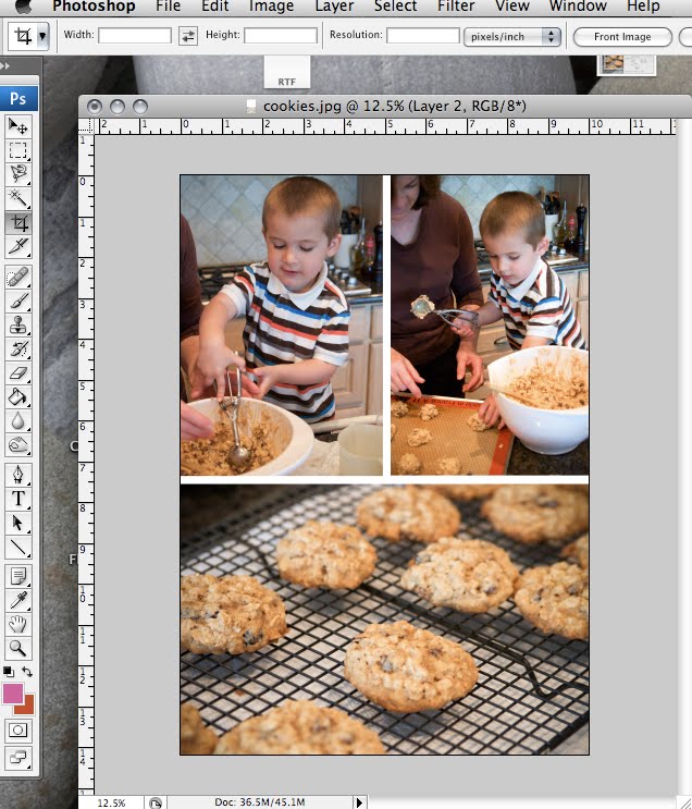 Blog Guidebook: Collaging photos in Photoshop for posting in Blogger