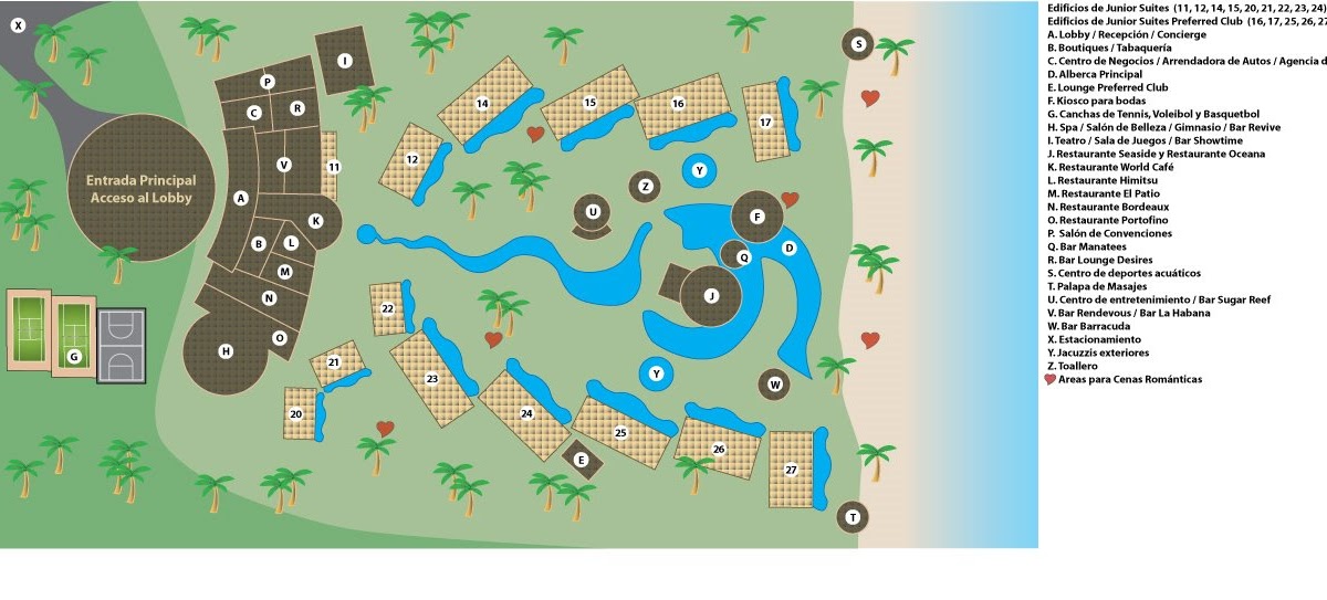 the chai file: Secrets Maroma Beach layout